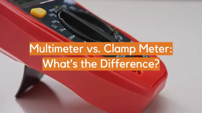 Multimeter vs. Clamp Meter: What’s the Difference? - ElectronicsHacks