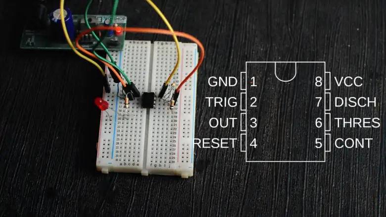 How to Make a Blinking LED Using a 555 Timer IC? - ElectronicsHacks