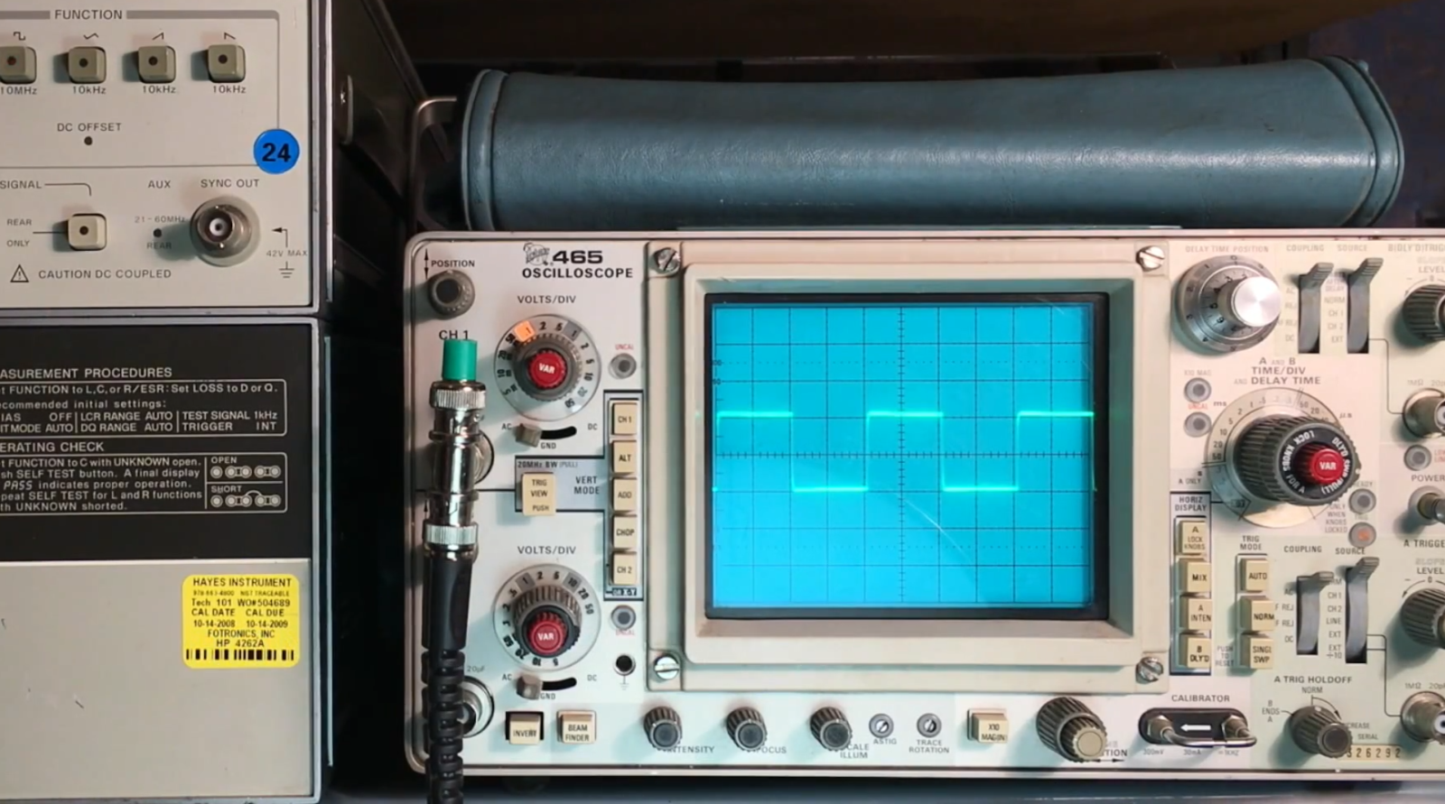 Tektronix 465B Oscilloscope Review - ElectronicsHacks
