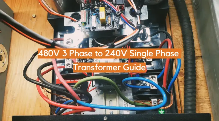 480V 3 Phase to 240V Single Phase Transformer Guide - ElectronicsHacks